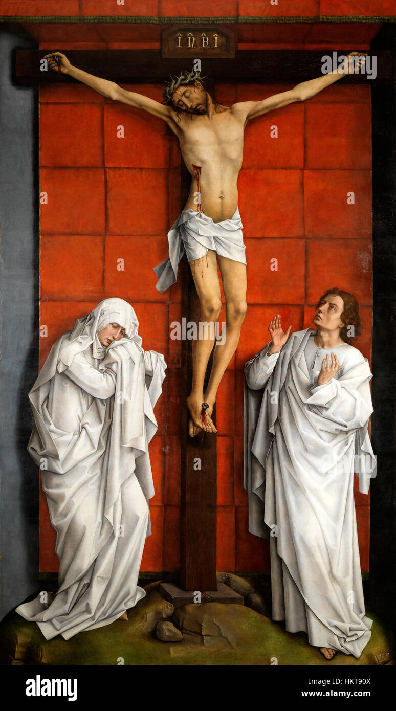 'El Calvario' by Rogier van der Weyden is a masterpiece of Flemish art from the 15th century ...