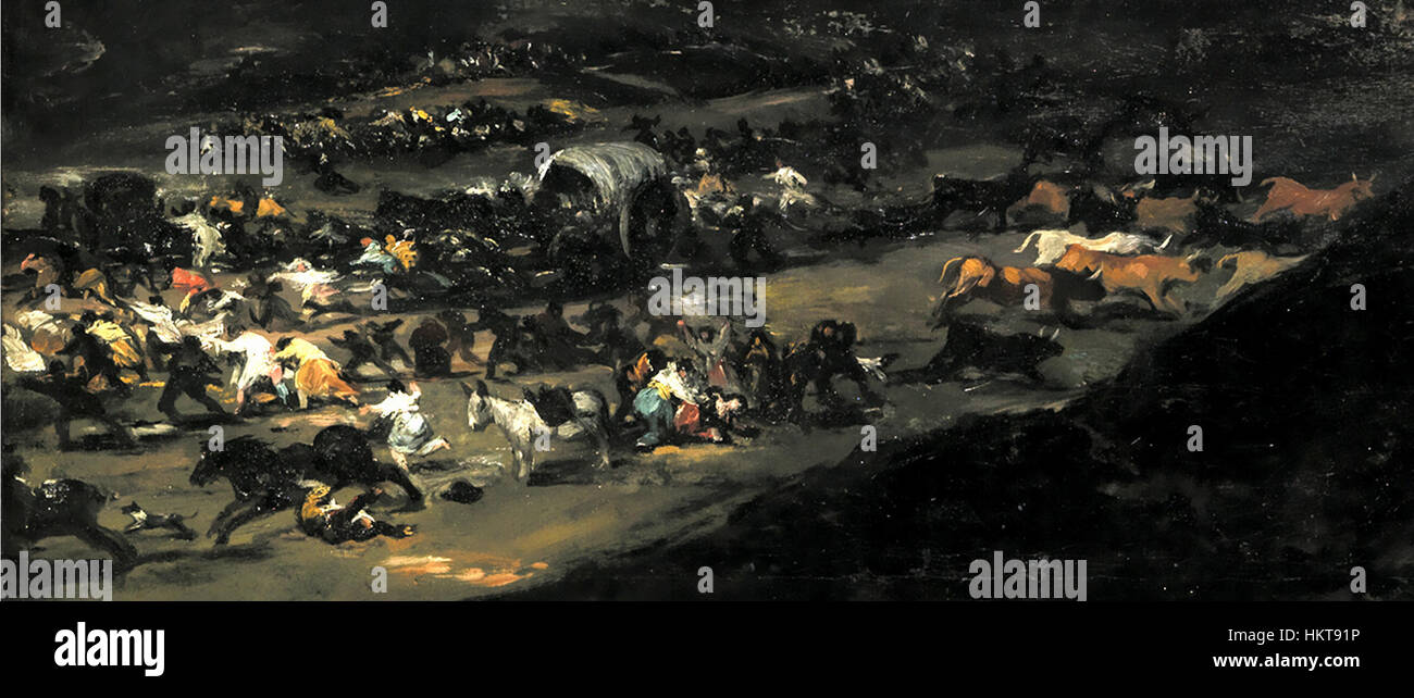 'El Coloso' (The Colossus) by Francisco de Goya is a powerful painting ...