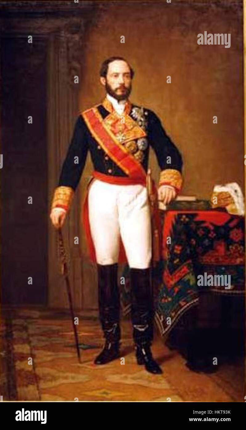 This oil painting depicts General Juan Prim y Prats, a prominent ...