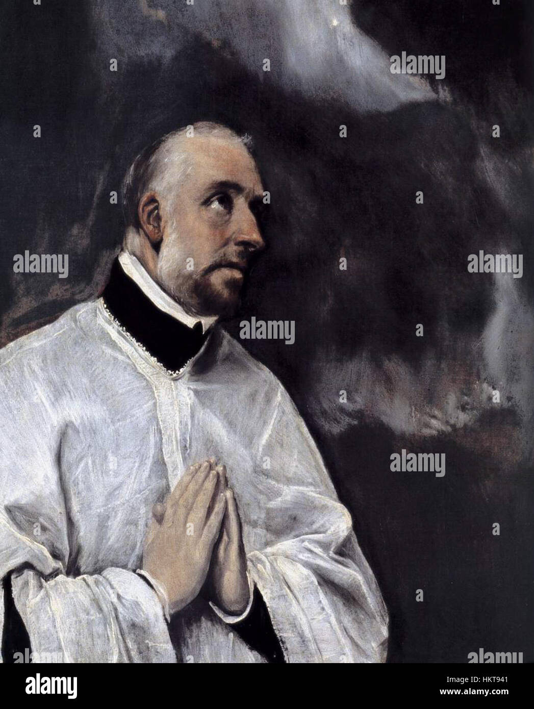 This detail from El Greco’s 'Christ on the Cross Adored by Two Donors ...