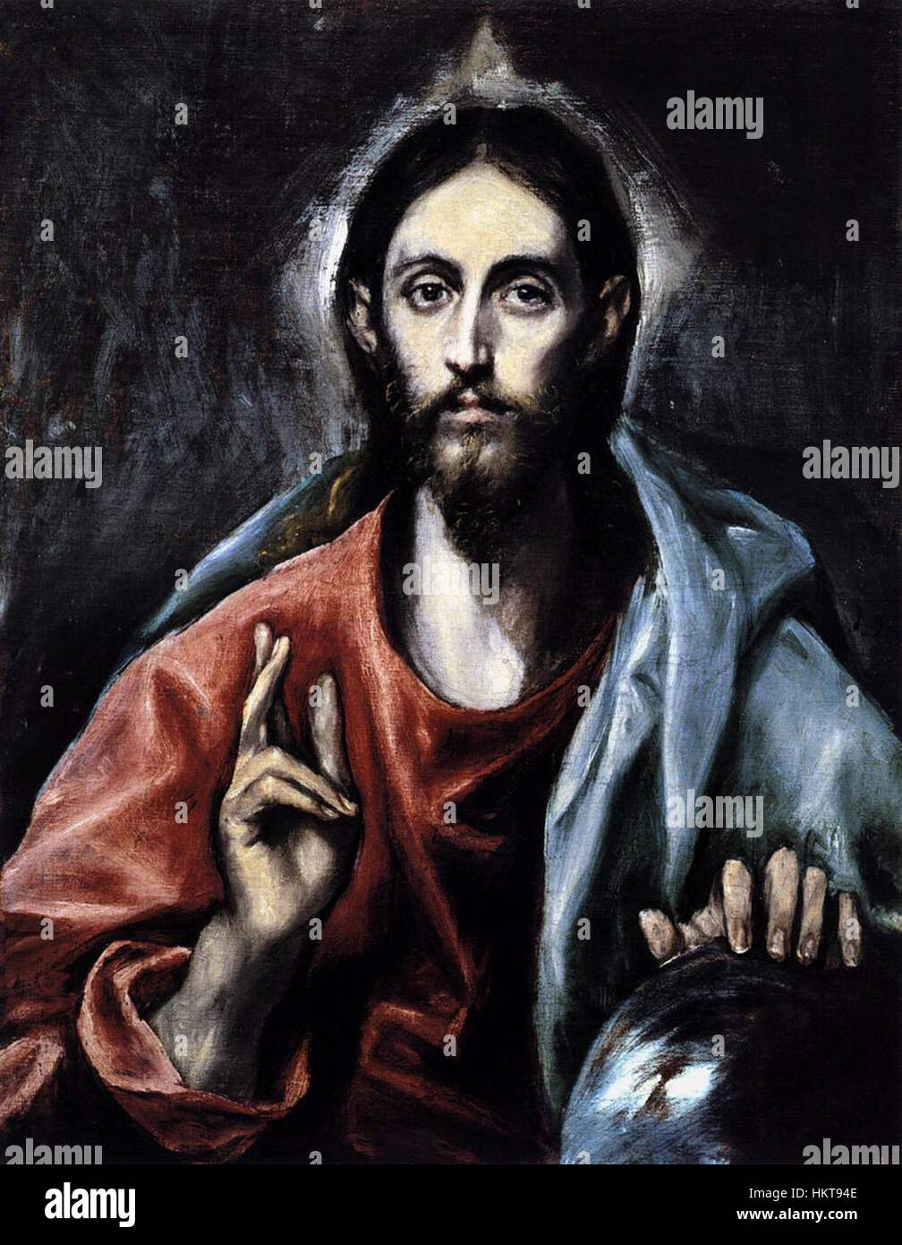 'Christ as Saviour' by El Greco is a masterpiece from the Spanish ...