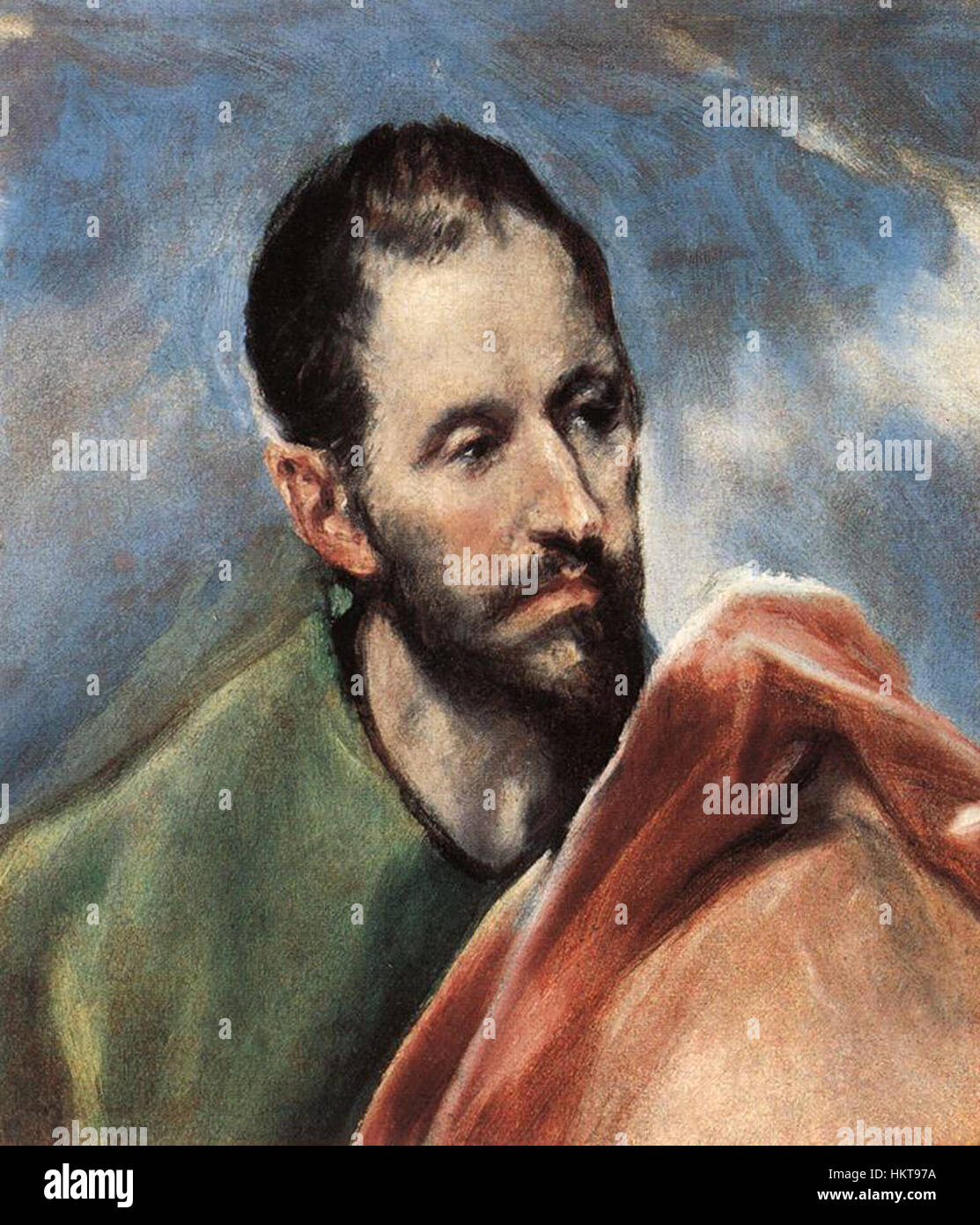 'Study of a Man' is a portrait attributed to El Greco, showcasing his ...