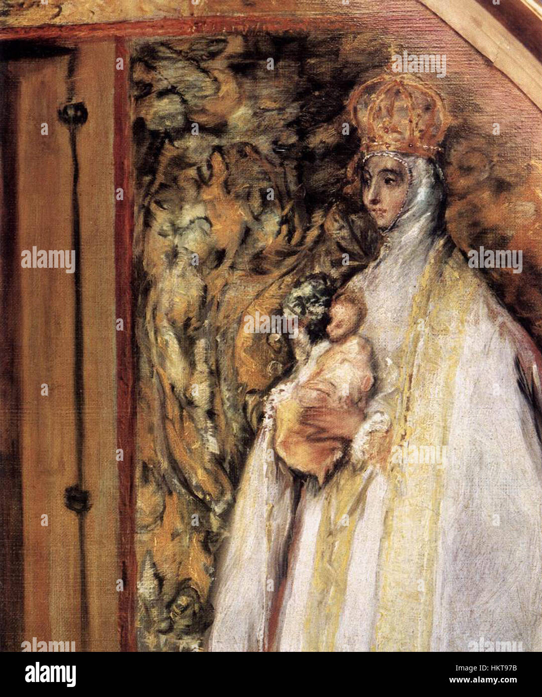 El Grecoâ€™s 'St. Ildefonso' (detail) shows the saint receiving the ...