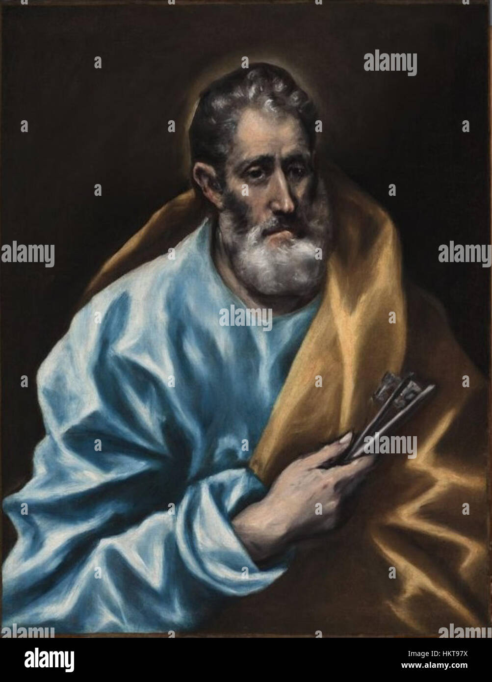 *Saint Peter* by El Greco is a dramatic portrait of the apostle ...