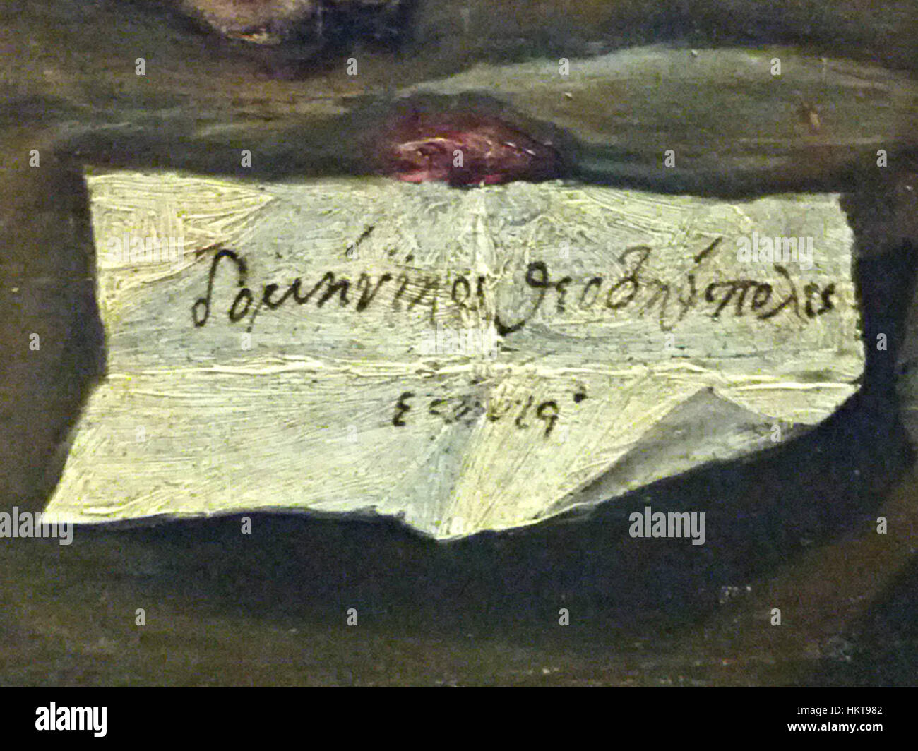 El Greco’s painting of St. Andrew and St. Francis features his ...