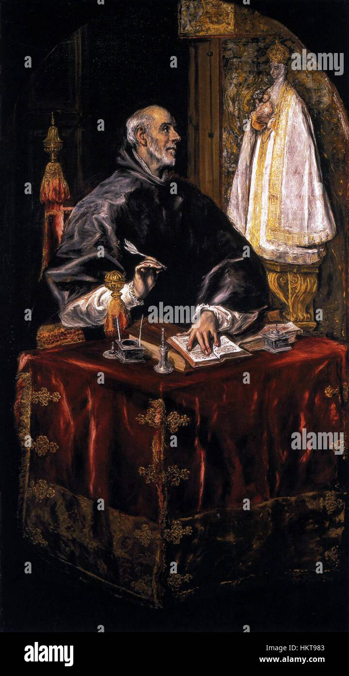 'St. Ildefonso' is a painting by El Greco, showcasing the artist's ...