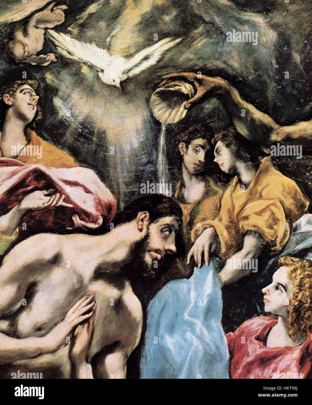 El Greco - The Baptism of Christ (detail) - WGA10634 Stock Photo - Alamy
