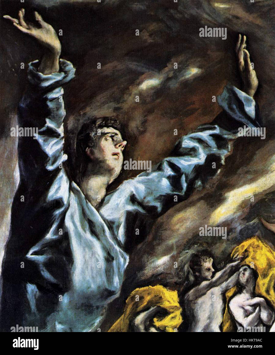 'The Opening of the Fifth Seal' by El Greco depicts a dramatic ...