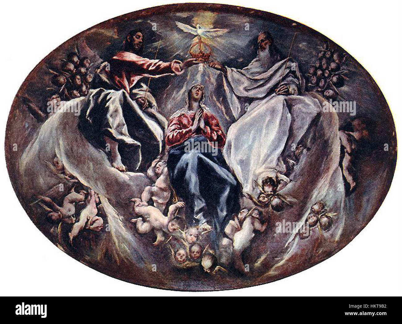 El Greco's *The Coronation of the Virgin* portrays the moment the ...