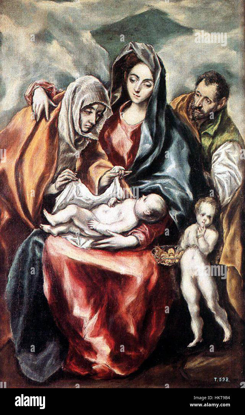 El Greco’s 'The Holy Family' is a classic religious painting that ...