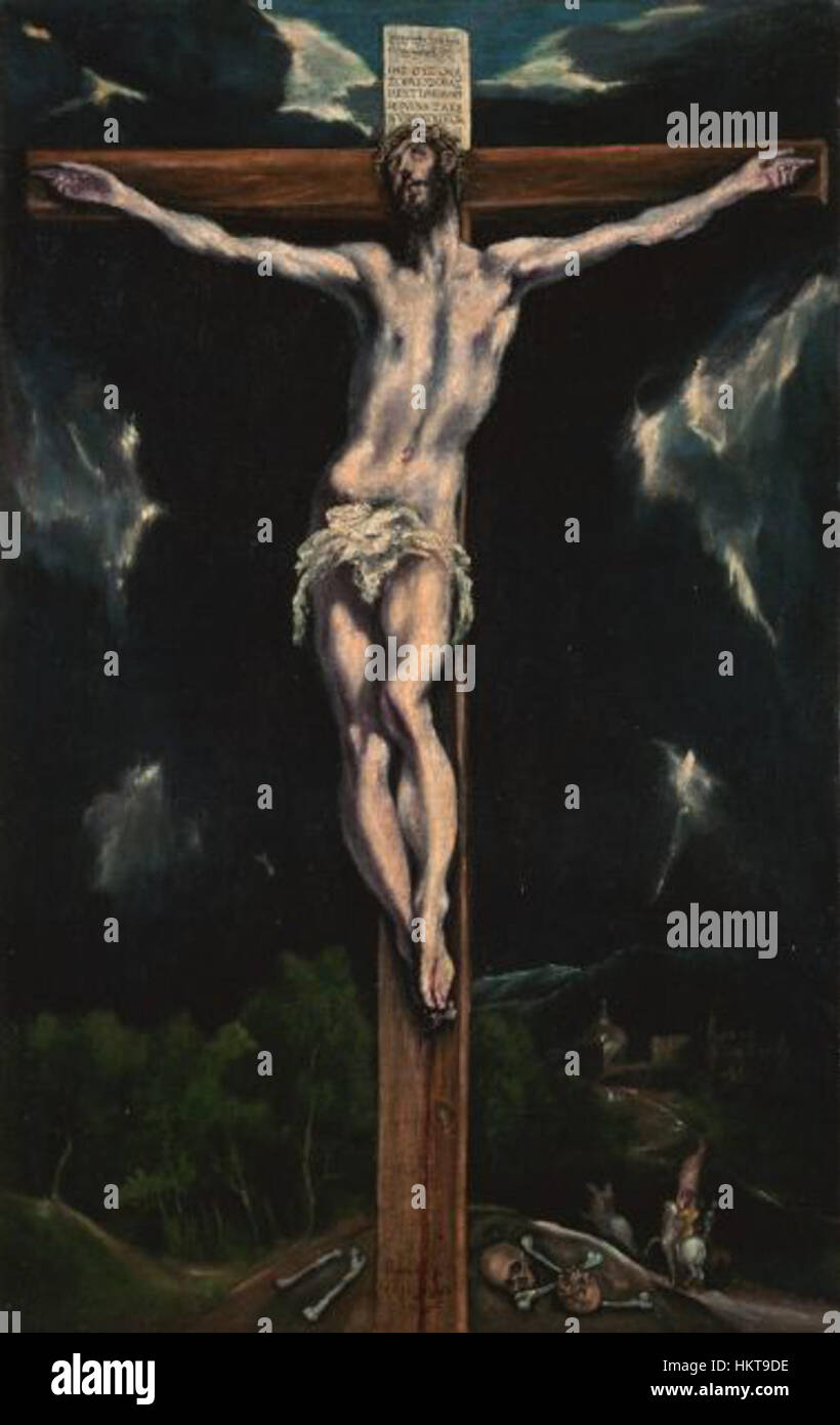 El Greco's 'Christ on the Cross' is a renowned religious painting that ...