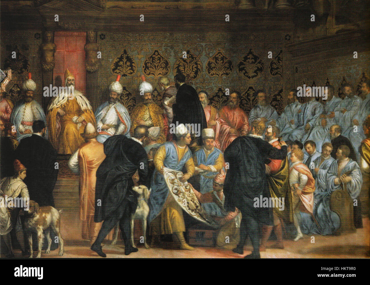 'Embassy to Europe' is a historical artwork depicting the mission of a ...