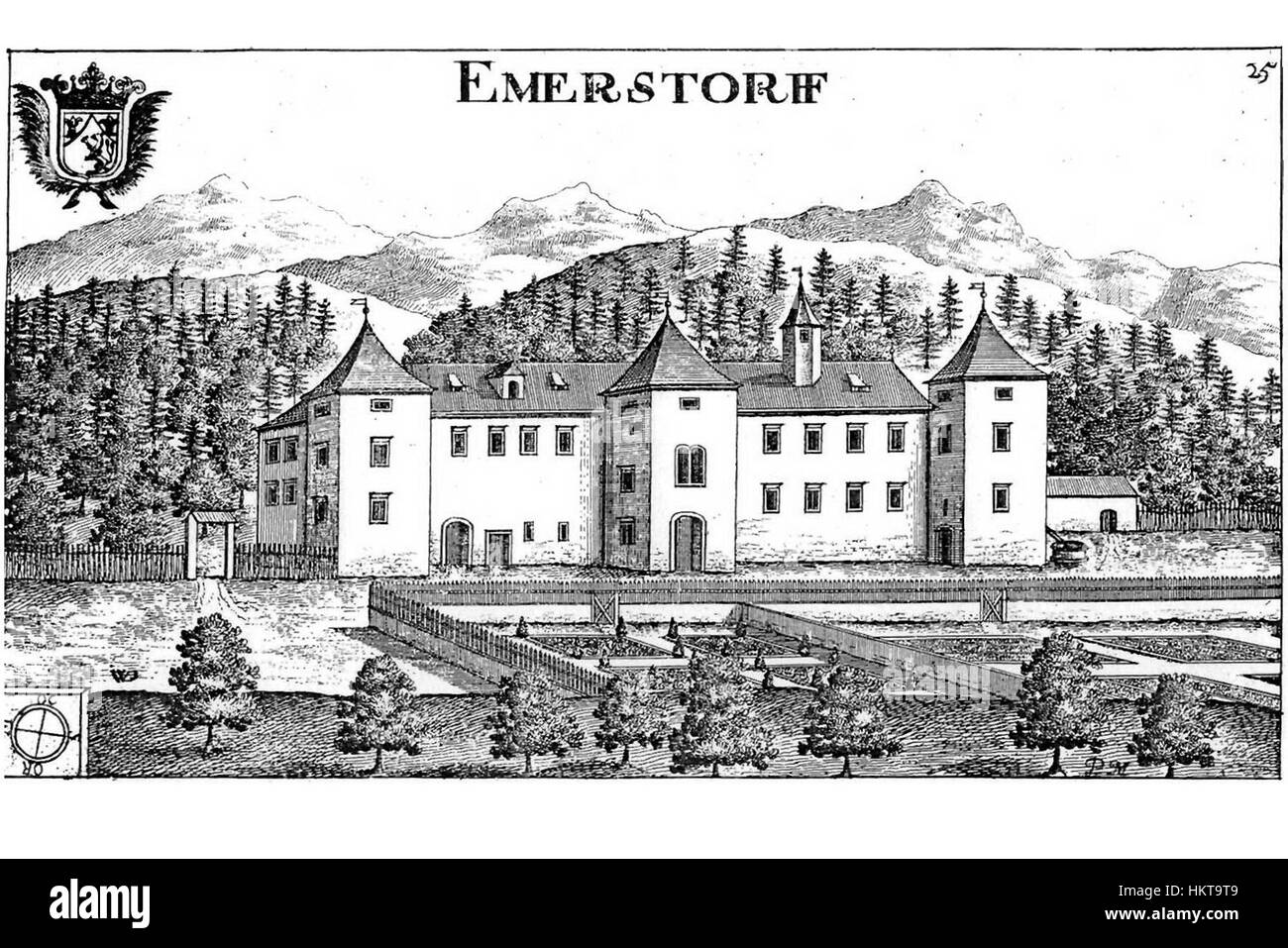 A detailed engraving by Emerstorff Valvasor, titled Kupterstich ...
