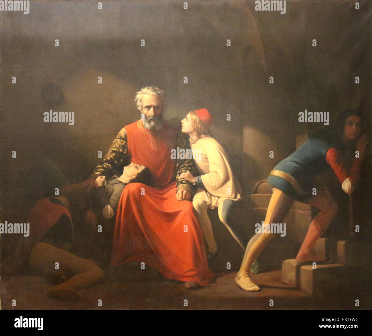 This painting by Emile Lecomte-Vernet, titled 'Ugolin et ses fils ...
