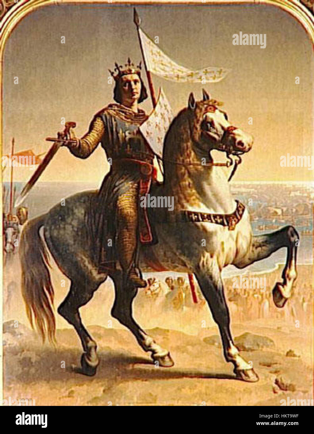 This painting by Emile Signol portrays Louis IX of France, also known ...