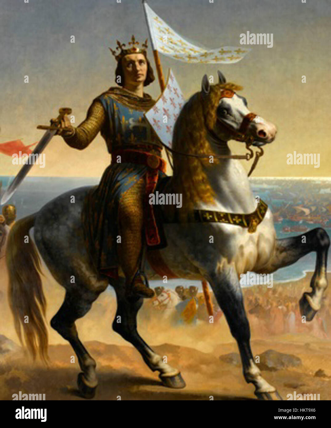 This painting by Emile Signol portrays Louis IX of France, known as ...