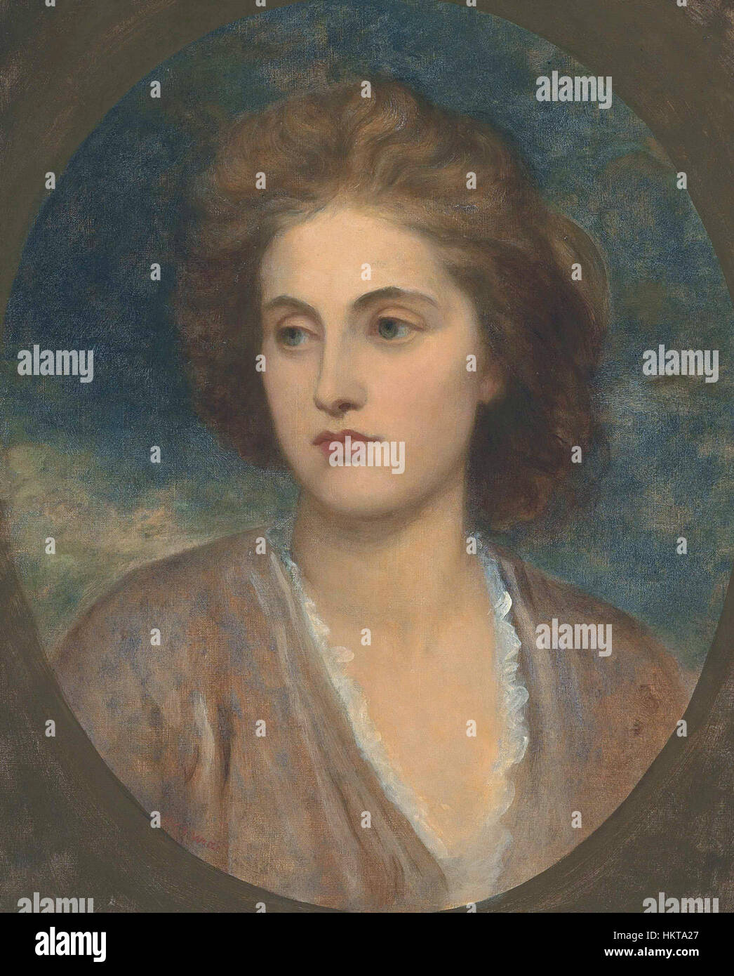 The portrait of Emma Elizabeth Brandling, later Lady Lilford, by George ...