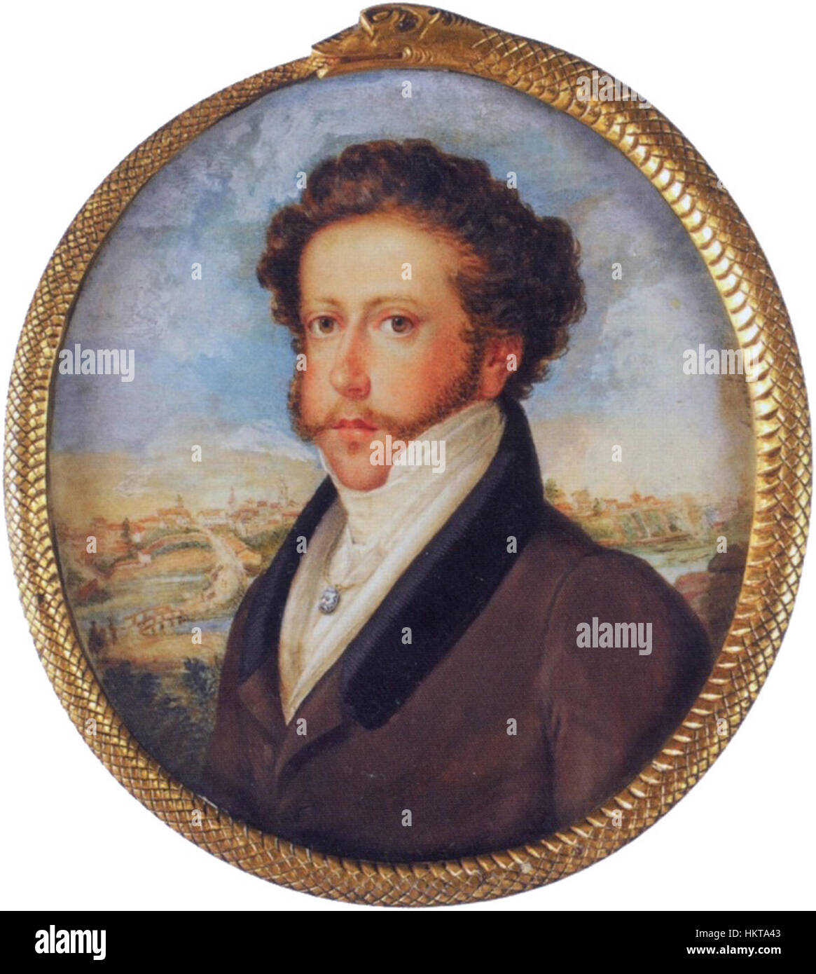A portrait of Emperor Dom Pedro I of Brazil, painted in 1822. The ...