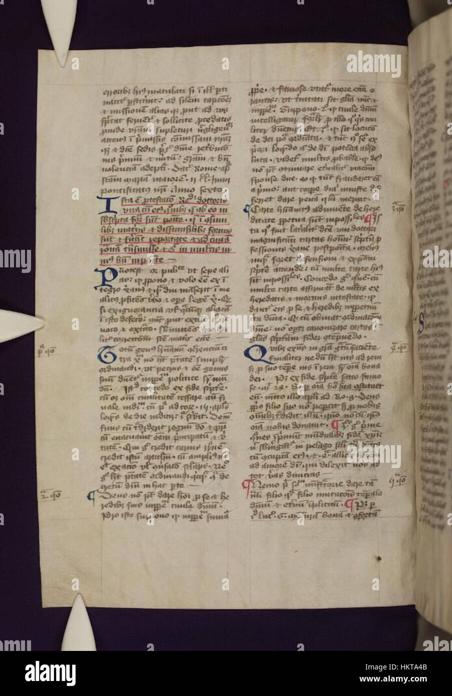 A page from one of the five English manuscripts held at the Bodleian ...