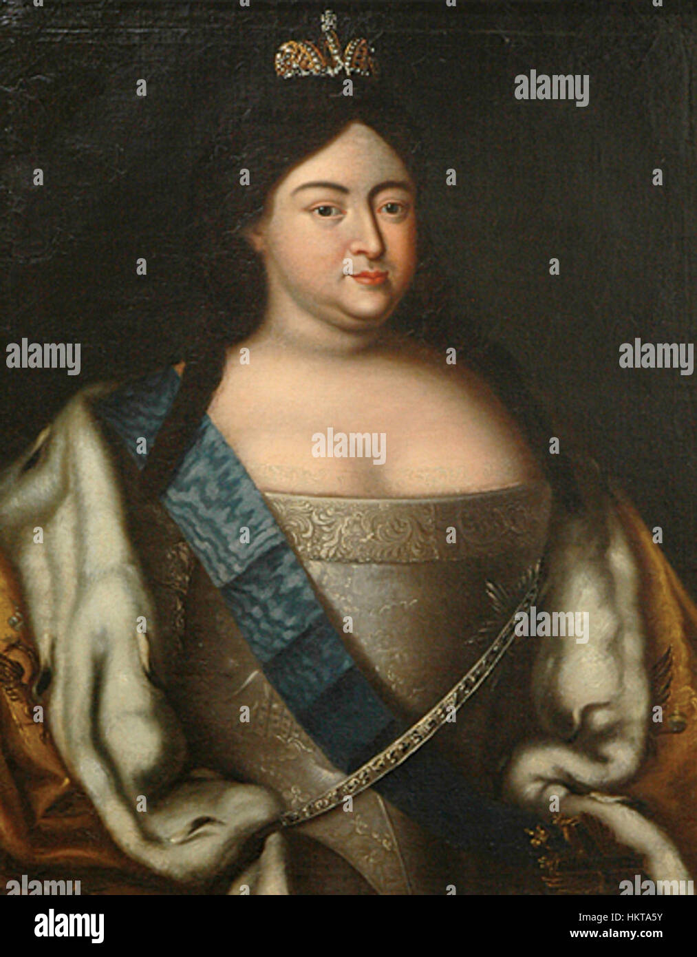The portrait of Anna Ioannovna, painted in Kuskovo, reflects the ...