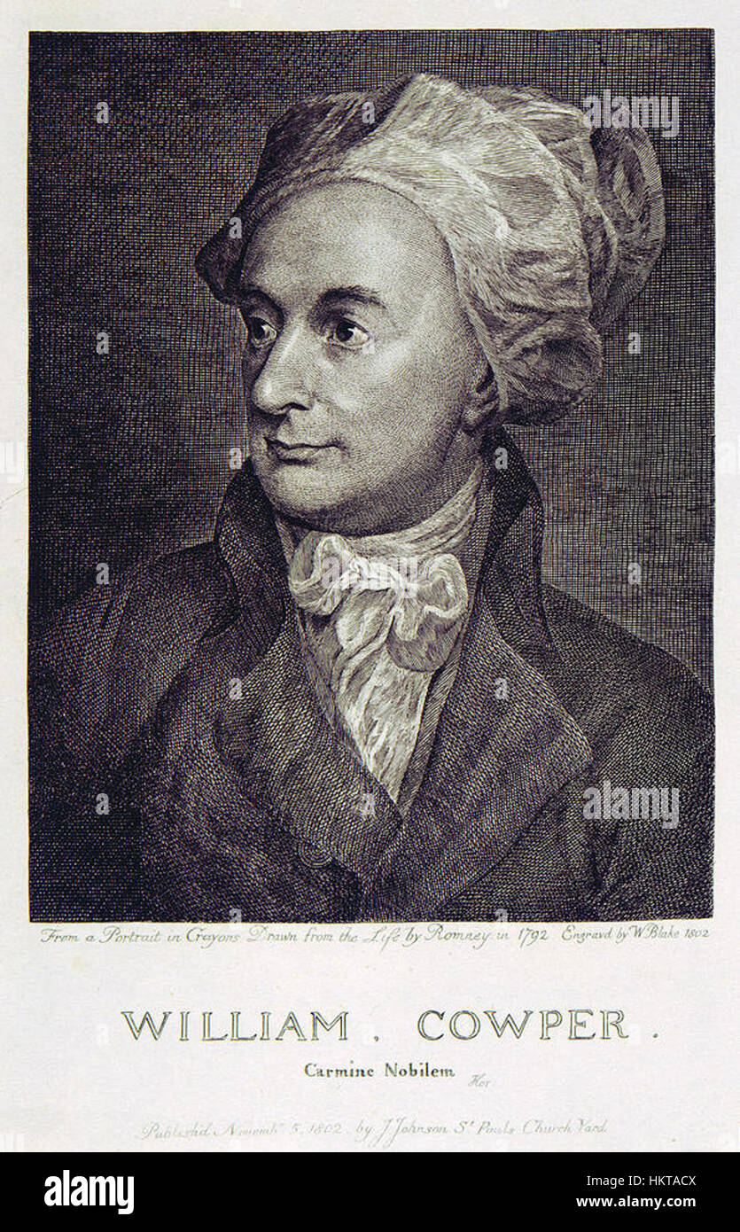 This engraving by William Blake, based on a portrait by George Romney ...