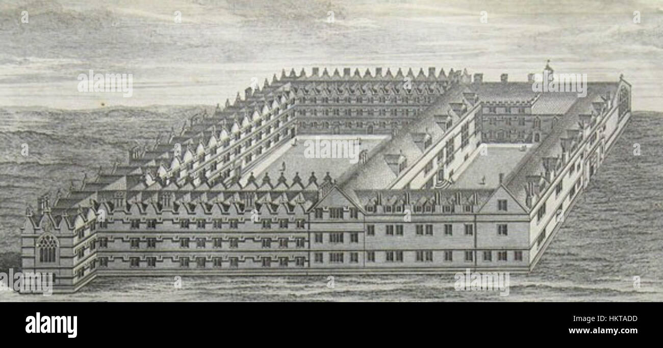This engraving from 1740 showcases Jesus College, a historic ...