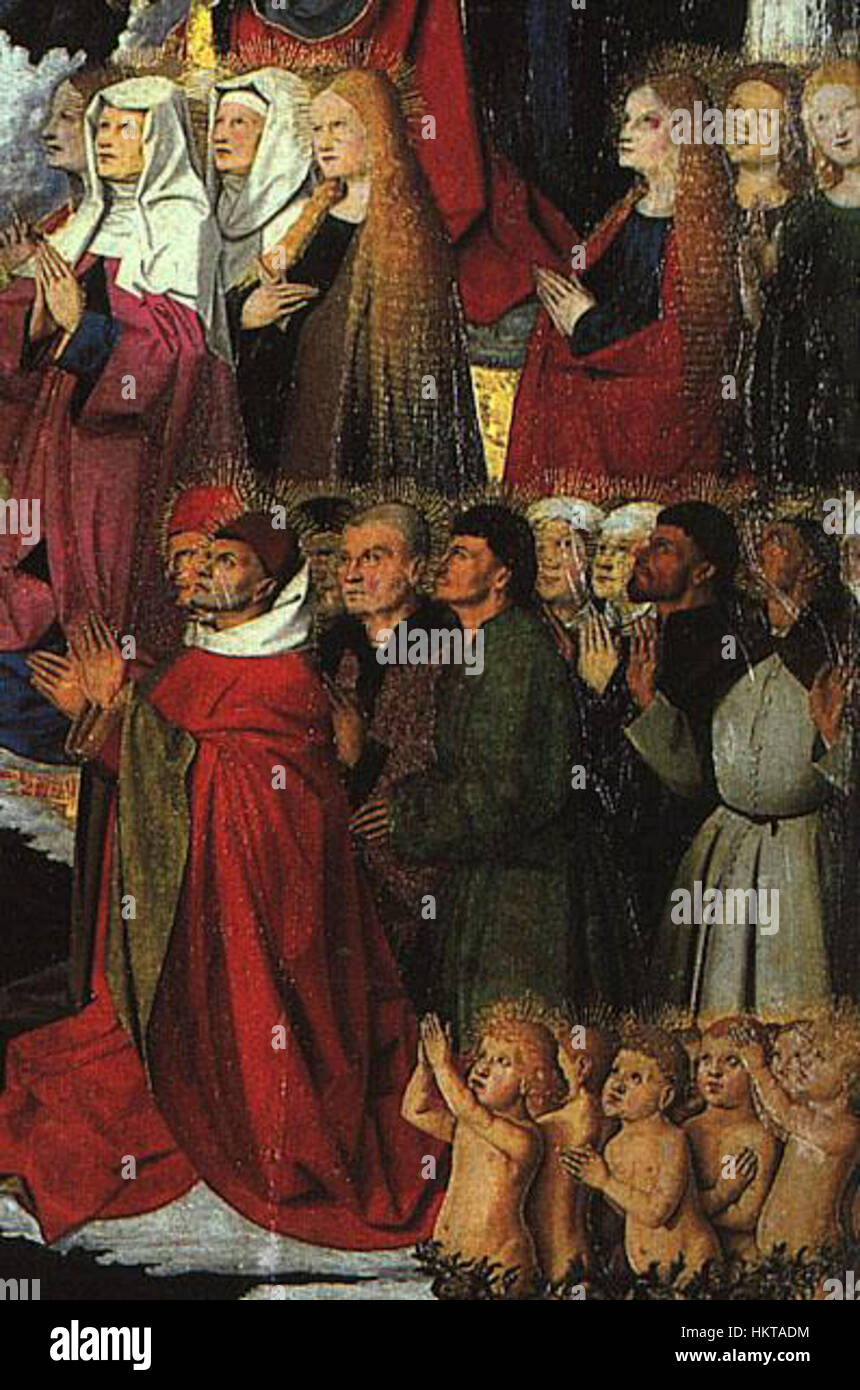 Enguerrand Quarton’s detailed painting of the Coronation of the Virgin ...