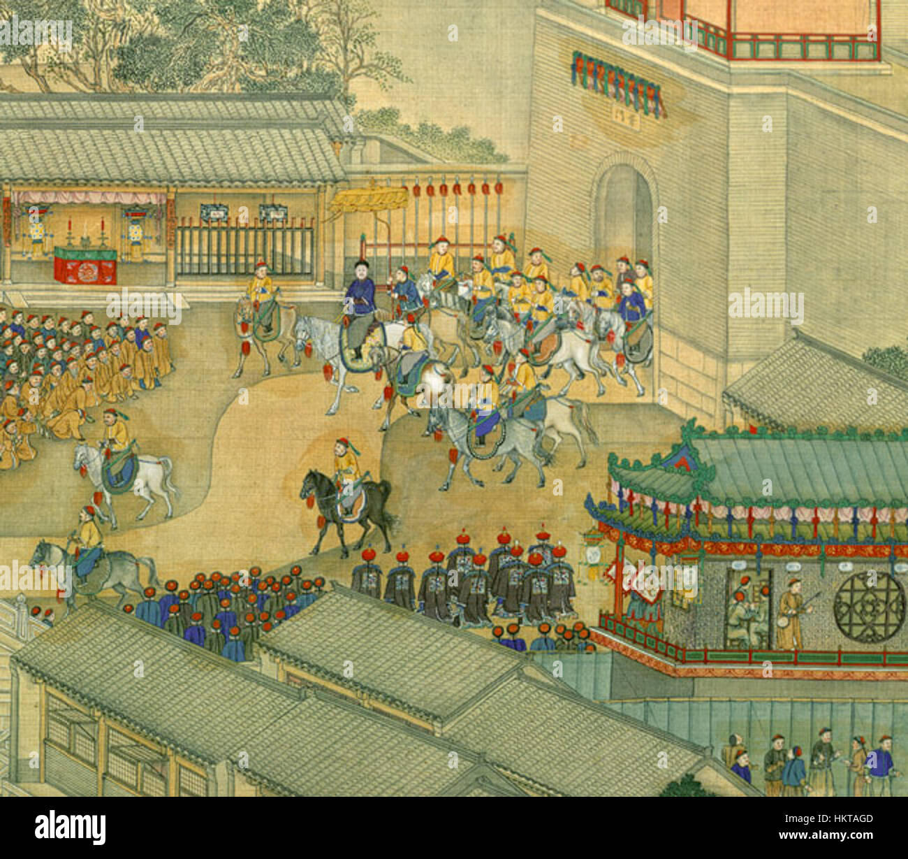 This painting captures a view of the Grand Canal, one of China’s most ...