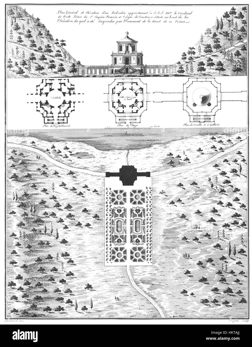 Garden by a lake Black and White Stock Photos & Images - Alamy