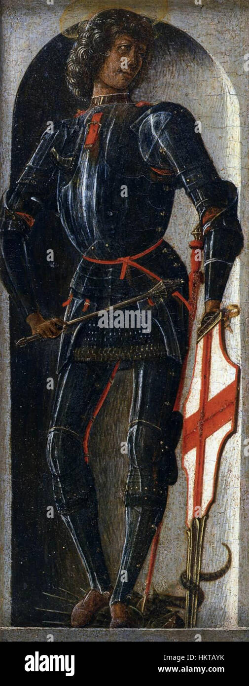 The St. George panel from the Griffoni Polyptych by Ercole de' Roberti ...