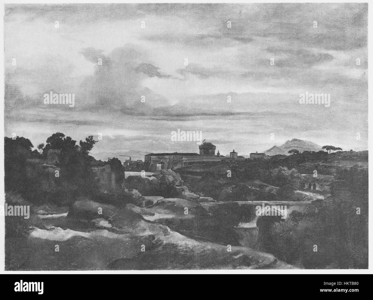 'Abendstimmung bei Rom' (Evening Mood Near Rome) by Ernst Fries is a ...