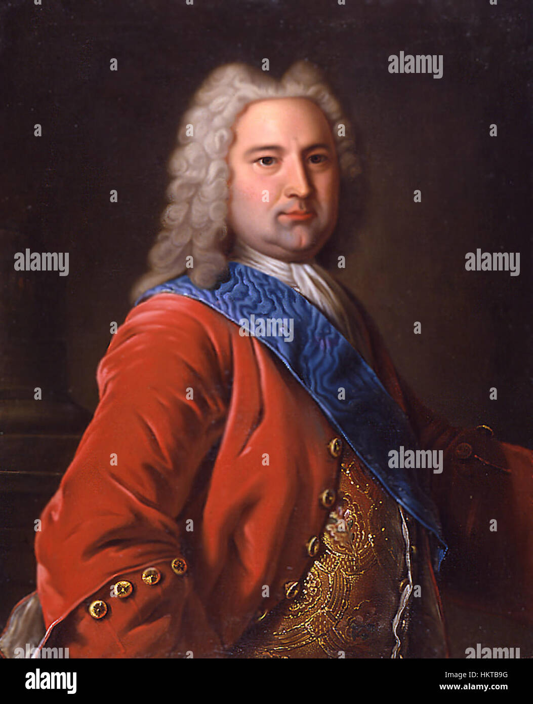 The portrait of Ernst Johann von Biron, an influential historical ...