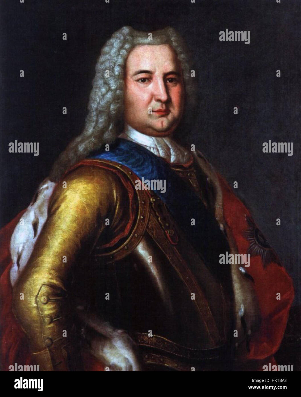 This portrait of Ernst Johann von Biron, created in the 18th century ...