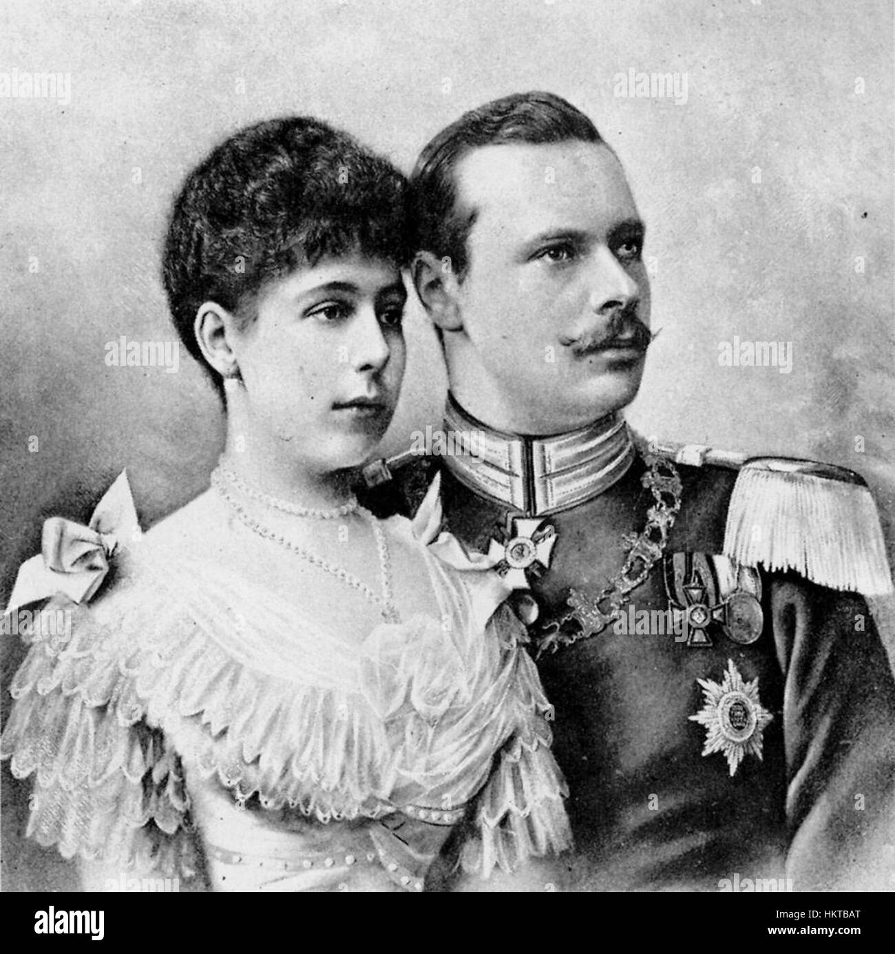 An artwork by Ernst Ludwig, depicting his first wife, captured in a ...