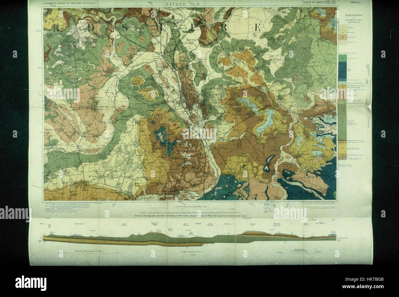 A map from the Geological Survey of England and Wales, housed at the ...