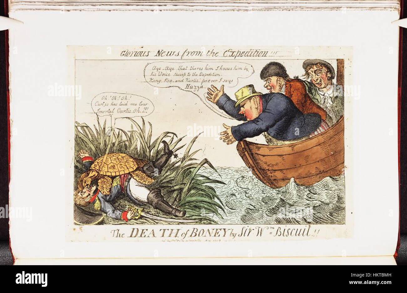 This artwork, created by Sir William Biscuit, depicts the dramatic news ...