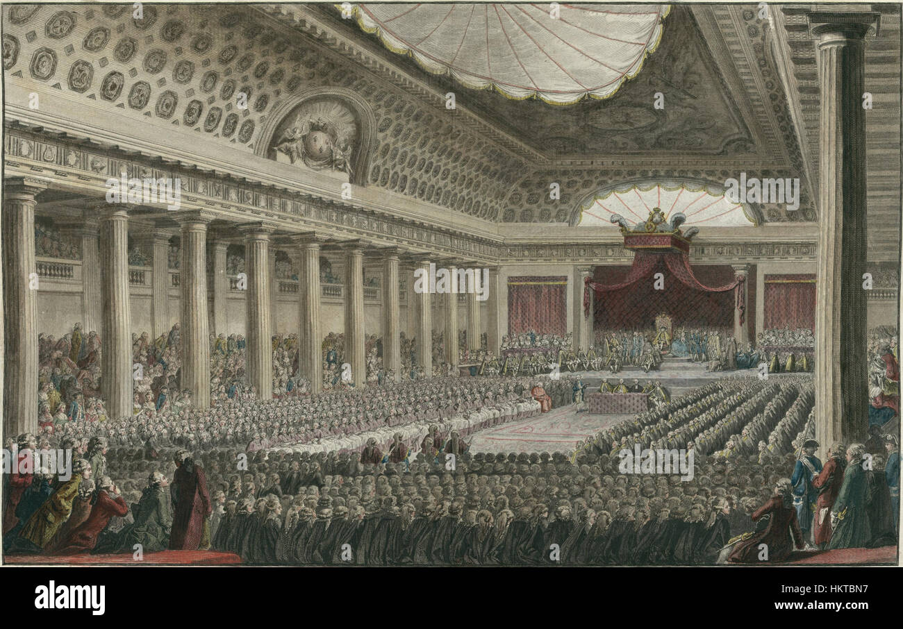 This 18th-century painting depicts the Estates-General, a significant ...