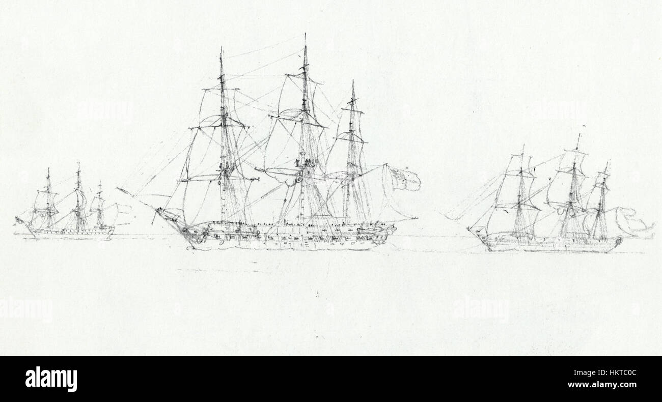 This painting by Antoine Roux, titled 'Etude', depicts a marine scene ...