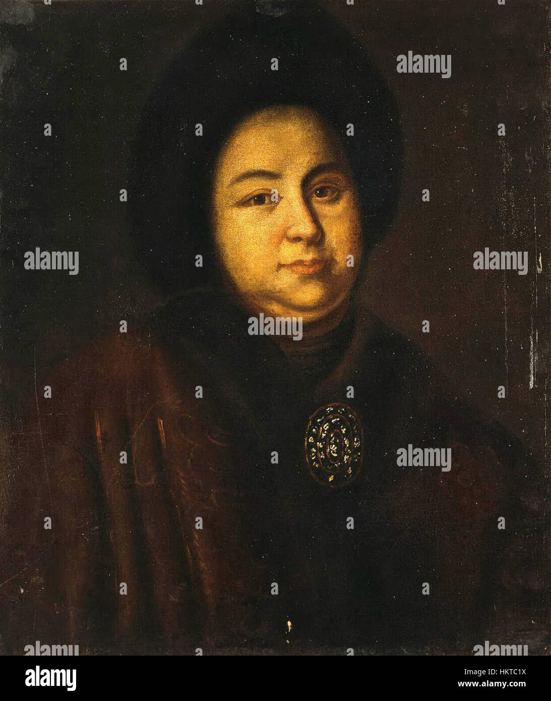 This 18th-century portrait of Eudokia Lopuhina, an important figure in ...