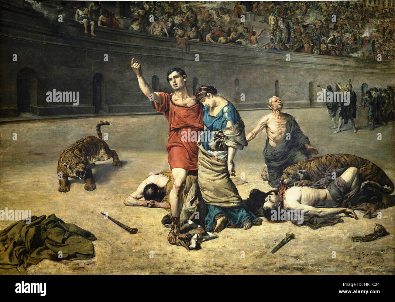 This painting, 'Eudoro y Cimodocea en el Anfiteatro,' is housed in the ...