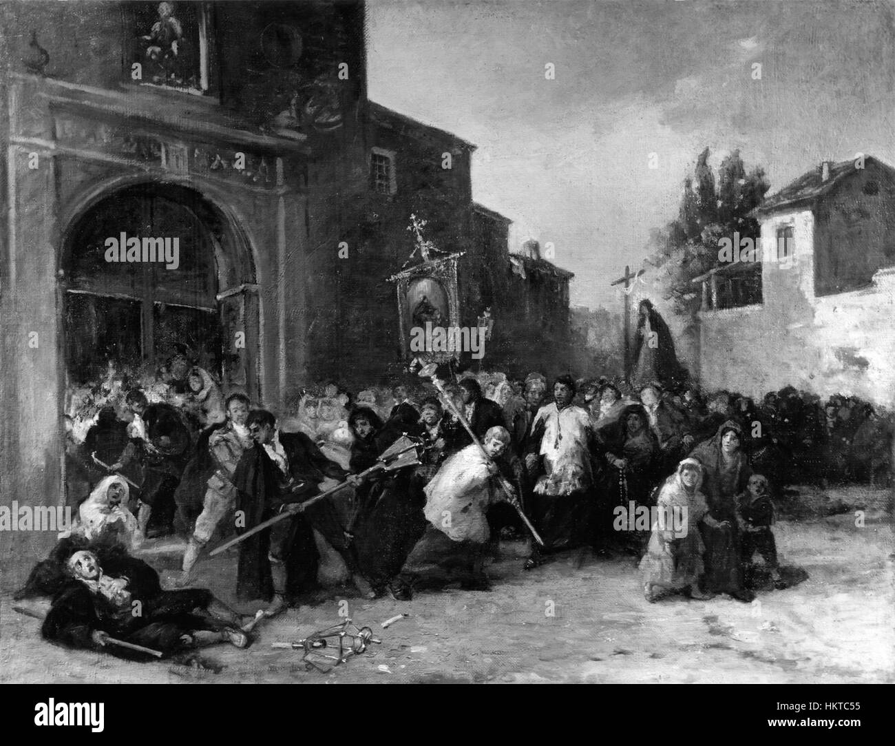 'The Procession' by Eugenio Lucas y Padilla is a 19th-century Spanish ...