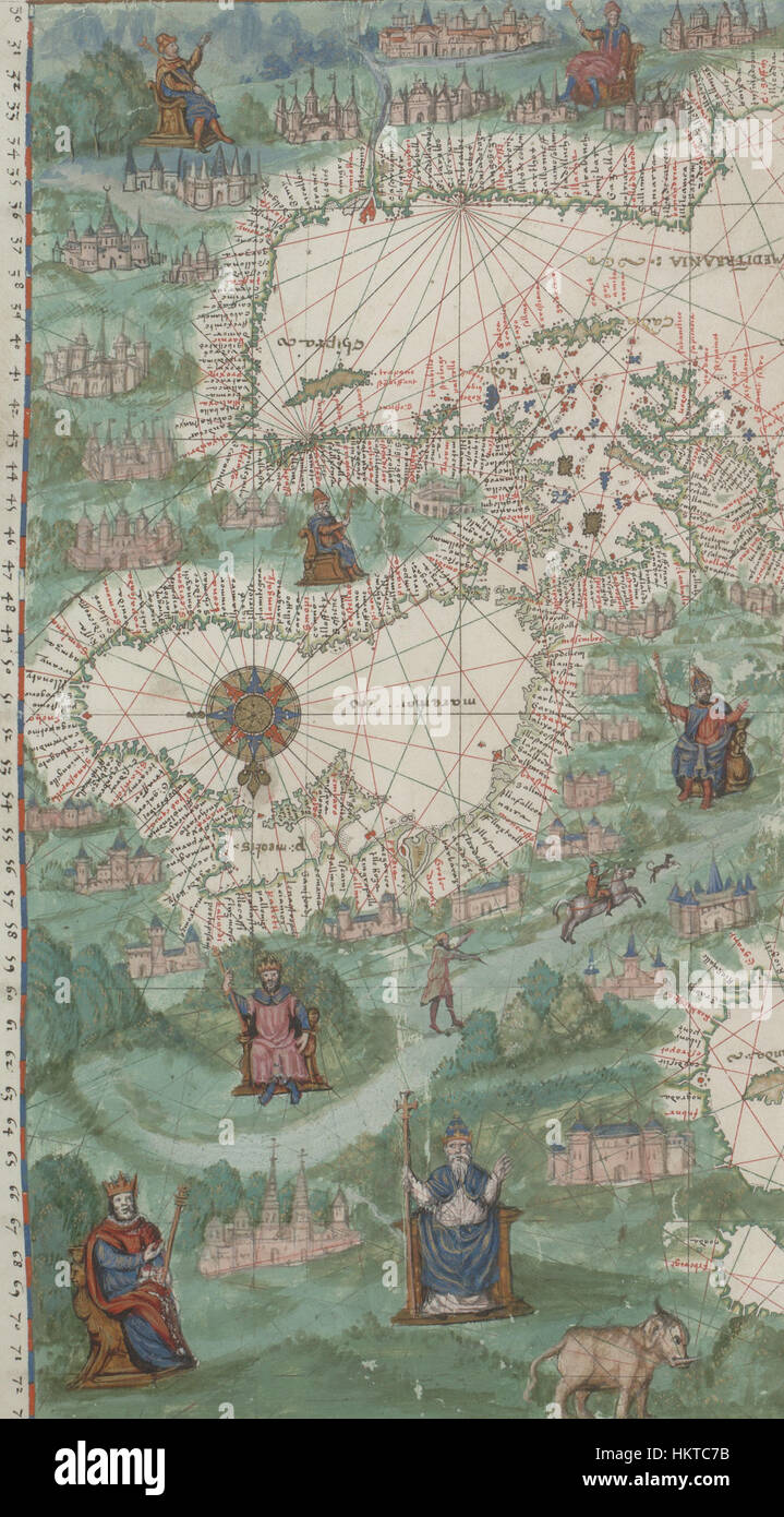 Portolan charts world map hi-res stock photography and images - Alamy