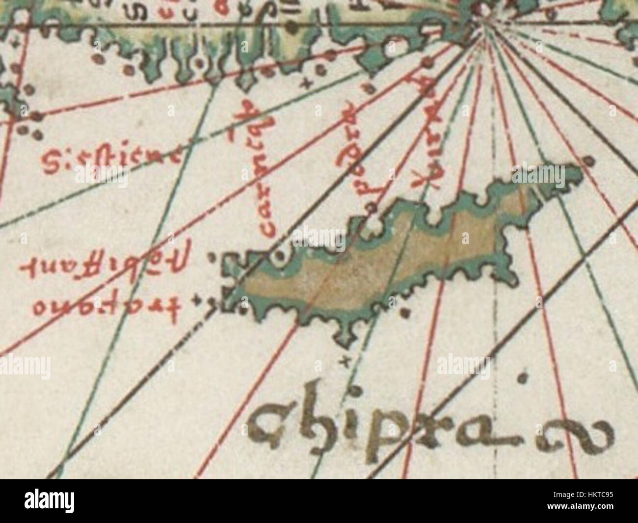 Detailed historical map of dieppe hi-res stock photography and images ...