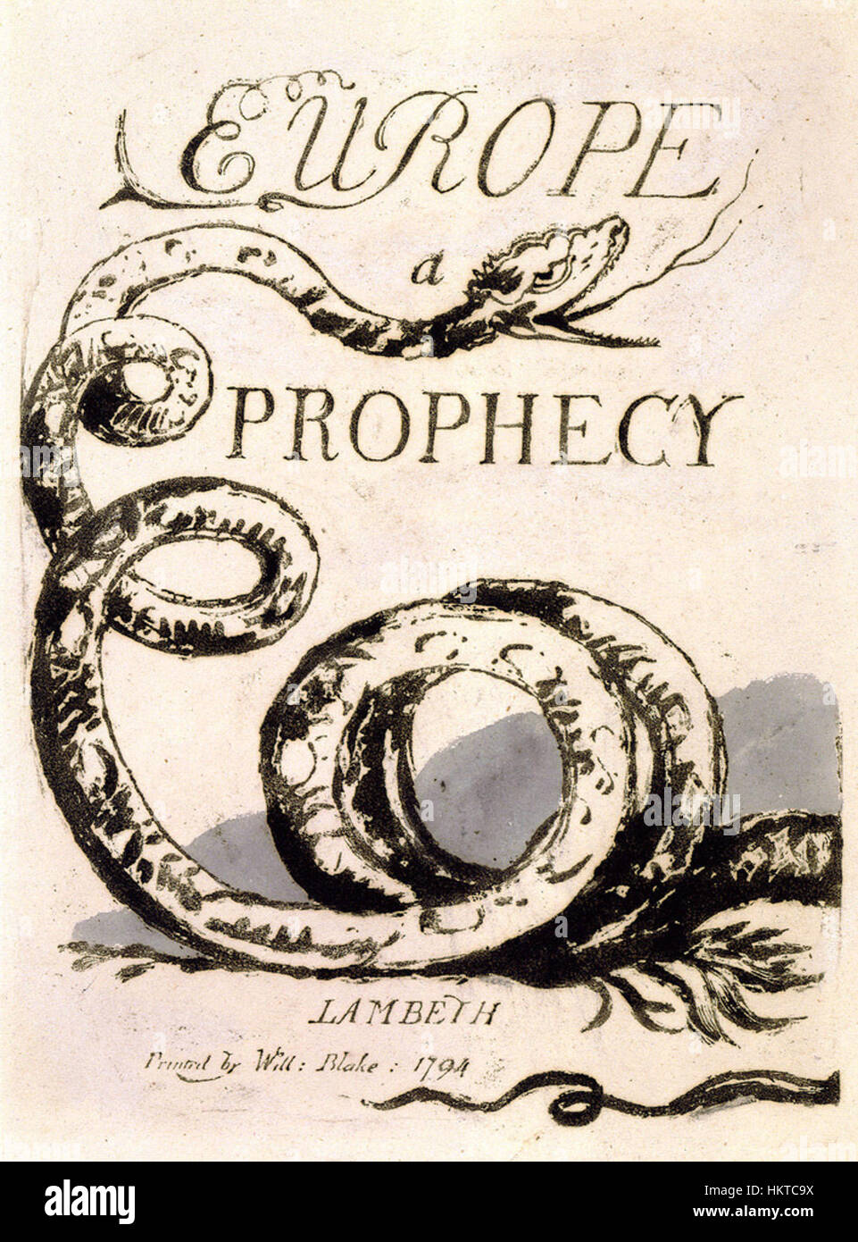 Europe a Prophecy (1795) is a historic work by the artist, reflecting ...