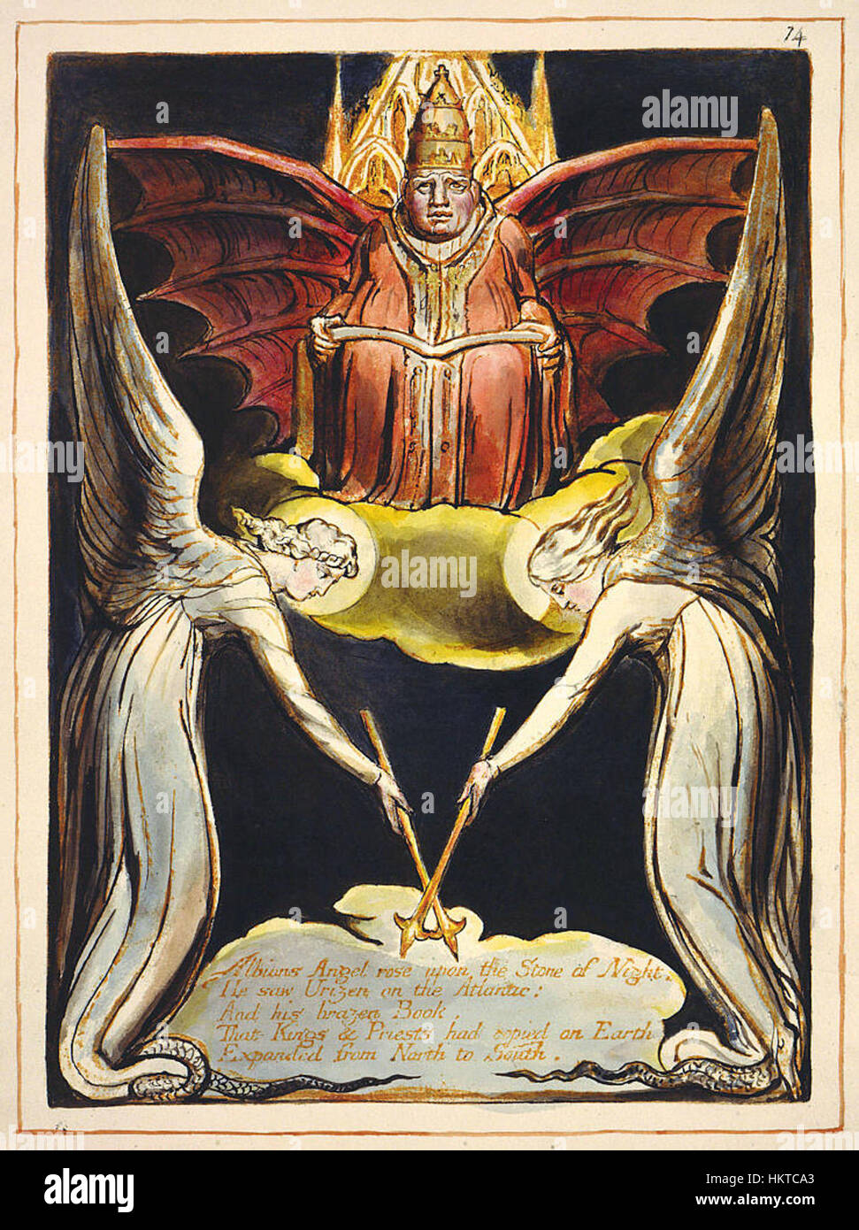 'Europe a Prophecy' is an engraving by William Blake, illustrating his ...
