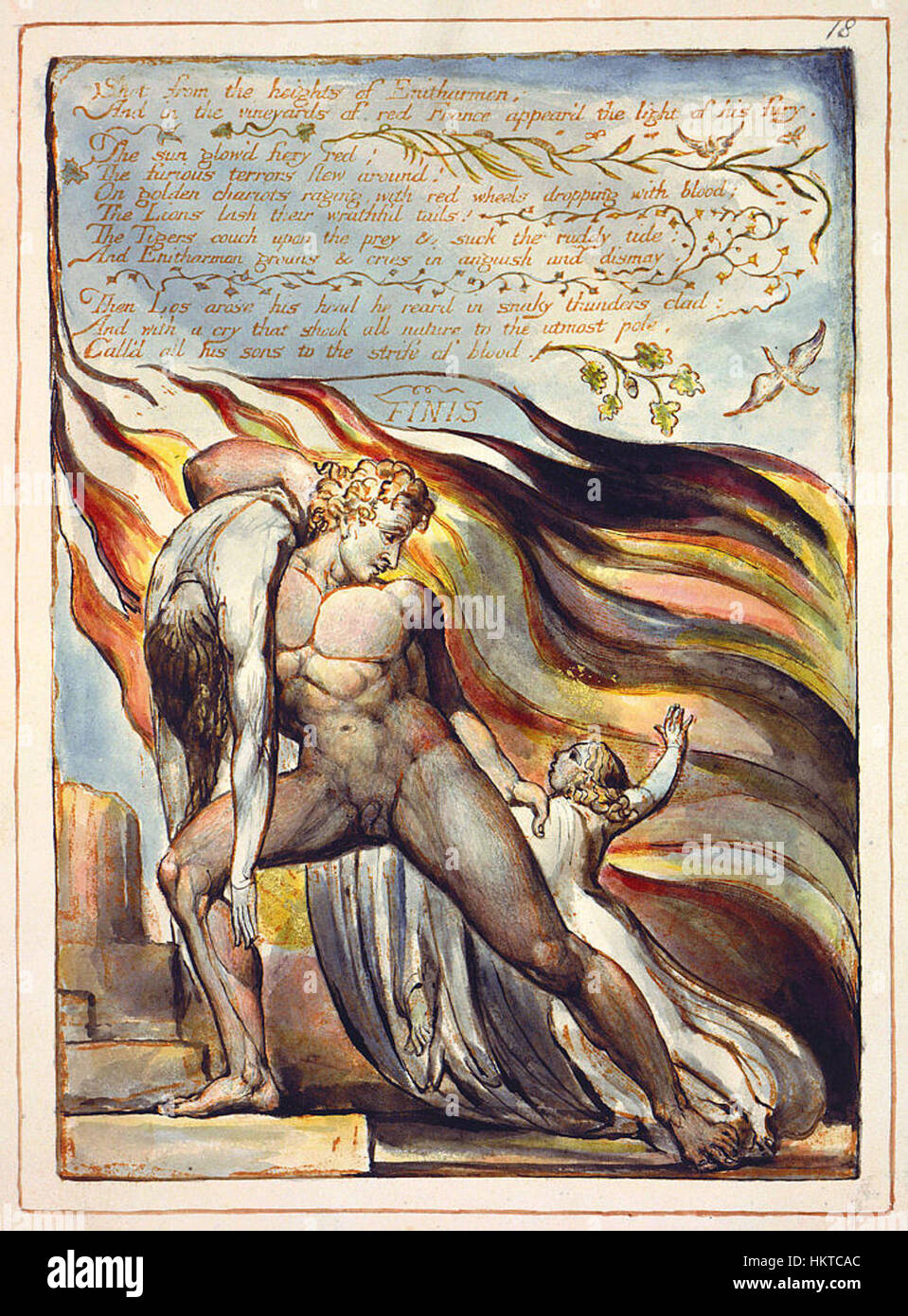 'Europe a Prophecy' by William Blake is an allegorical representation ...