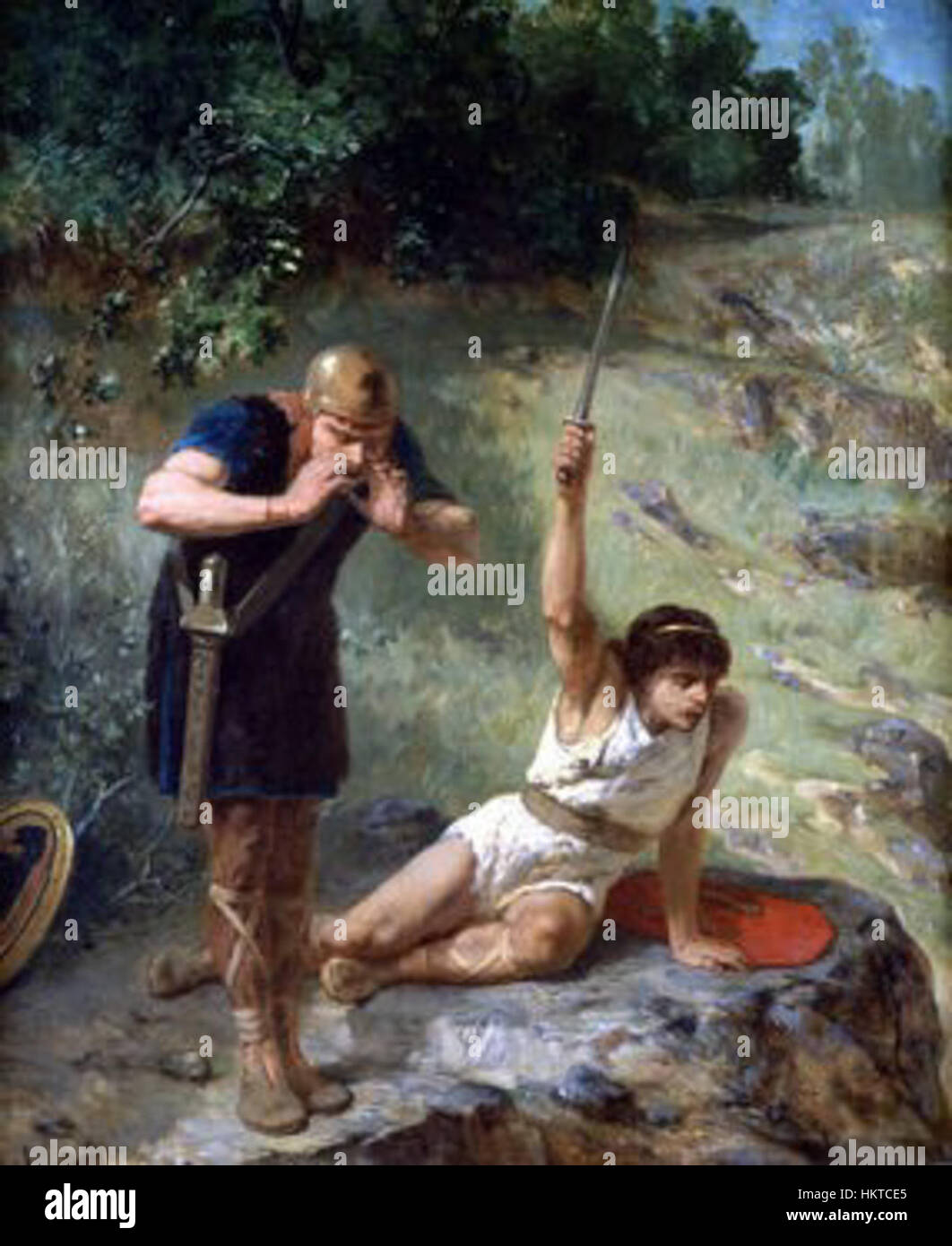 'Les appels du chevalier' by Evariste-Vital Luminais is a dramatic ...