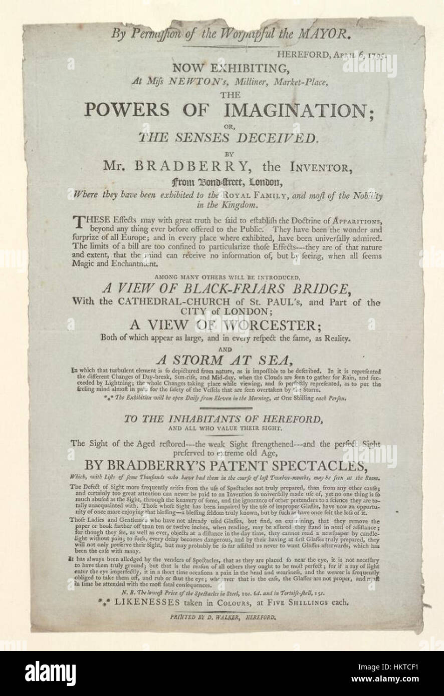 This handbill, from the Bodleian Libraries collection, announces a ...