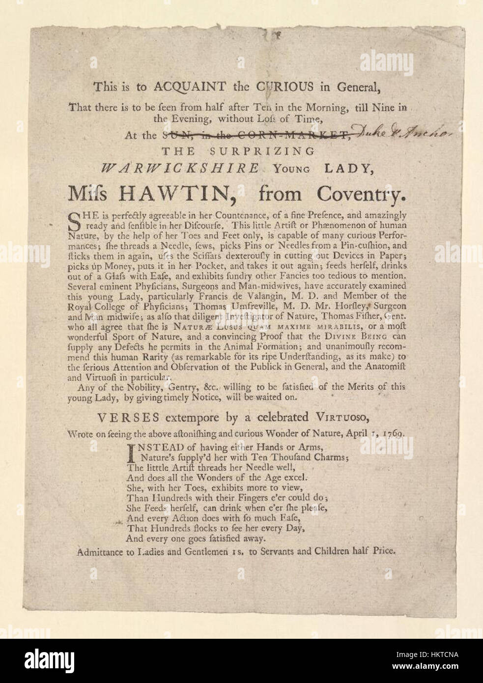 The Handbill of *The Sun* from Bodleian Libraries is a historical ...