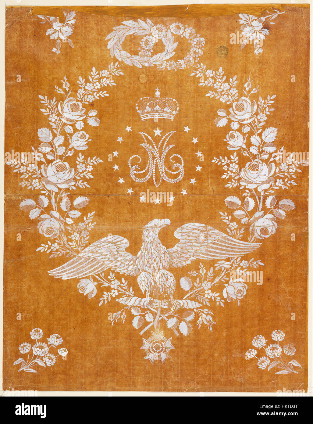 Fabrique de St. Ruf - Embroidery Design Commemorating the Marriage of ...